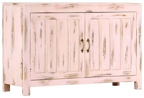 Příborník světle růžový 110x35x70 cm masivní mangovníkové dřevo 247764