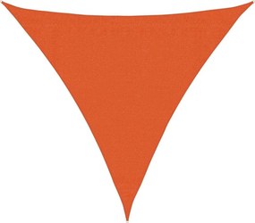 Stínicí plachta 160 g/m² trojúhelník oranžová 3,6x3,6x3,6m HDPE 311693