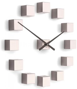 Designové nástěnné nalepovací hodiny Future Time FT3000PI Cubic pink