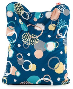 Tuli Funny sedací vak Provedení: Koloběh modrý - vzorovaný polyester