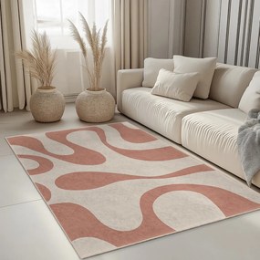 Růžový pratelný koberec 120x180 cm Strawberry Latte – Mila Home