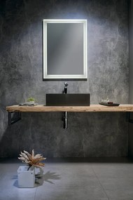 Sapho, FLUT LED podsvícené zrcadlo 600x800mm, bílá, FT060