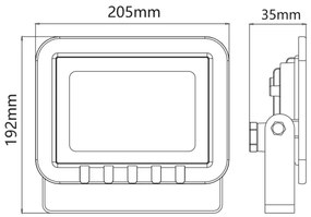 LED reflektor LED/50W/230V IP65
