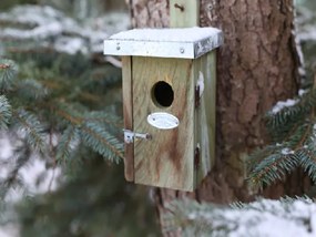 Esschert Design ESSCHERT DESIGN Budka "BEST FOR BIRDS" pro Střízlíka obecného přírodní