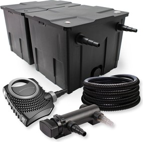 Sada jezírkové filtrace SunSun CBF-350B / CUV-318 – 60000 L, 7000 l/h, 50 W (54692)