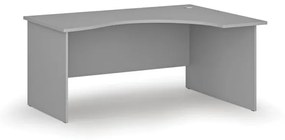 Ergonomický kancelářský pracovní stůl PRIMO GRAY, 1600 x 1200 mm, pravý, šedá