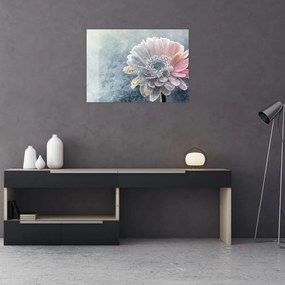 Skleněný obraz - Zimní květ (70x50 cm)