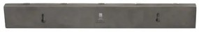 Furnigo Dřevěný nástěnný věšák 51x8cm šedý