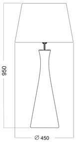 4concepts Designová stolní lampa CHIANTI Barva: Černo-stříbrná