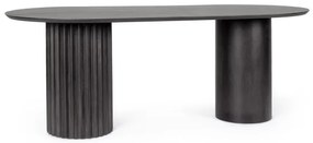 BIZZOTTO Jídelní stůl ORISSA černý 200x90 cm 0747218