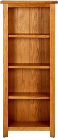 Knihovna se 4 policemi 45 x 22 x 110 cm masivní dubové dřevo 331740