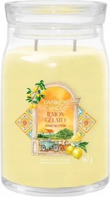 Yankee Candle vonná svíčka Signature ve skle velká Veľká Lemon Gelato 567g