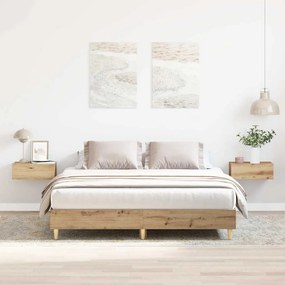 Rám postele bez matrace Artisan Dub 140x200 cm kompozitní dřevo 3328725