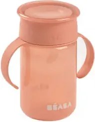 Beaba Hrnek trénovací 360° Pink 340 ml 12m+