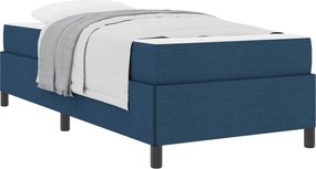 Postel s boxspringem Modrá 90 x 200 cm textil 3398835