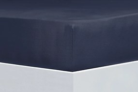 Prostěradlo Florella Fein Jersey 55 Dunkelblau, 180x200 cm