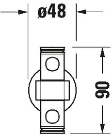 Duravit 99221000 - Nástěnný věšák na ručníky D-CODE 44,7 cm lesklý chrom