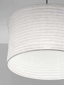 Bílé lněné závěsné svítidlo ø 50 cm Linnet – Nova Luce