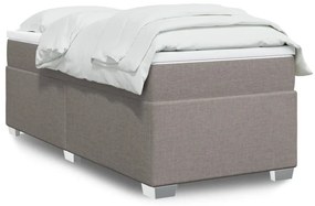 Box spring postel s matrací taupe 80x200 cm textil 3285092