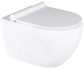 LOTOSAN Rest závěsné WC s PureRim a WC sedátkem se SoftClose, bílá AQ LKW2210