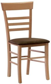 Stima Židle SIENA s čalouněným sedákem Odstín: Buk, Látky: LUX bordo 15