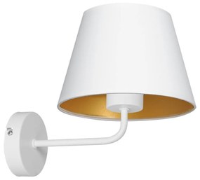 Luminex | Nástěnná lampa ARDEN 1xE27/60W/230V bílá/zlatá | LU3455