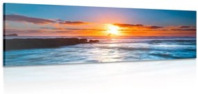 Obraz romantický západ slunce - 150x50