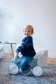 MoMi TOBIS s bublinami šedá / Odrážedlo / do 20 kg / od 24 měsíců