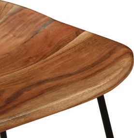 vidaXL Barové stoličky 2 ks masivní akáciové dřevo [247934]
