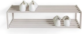 Taupe ocelový závěsný botník 78x20,5x30,5 cm School – Spinder Design