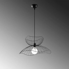 Černé závěsné svítidlo s kovovým stínidlem ø 50 cm Farac – Opviq lights
