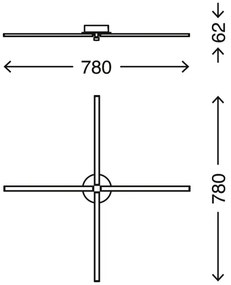 Briloner 3181-049 - LED Přisazený lustr GO 4xLED/5W/230V