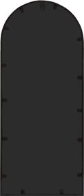 Zrcadlo černé 100 x 45 cm železo do interiéru 3093544