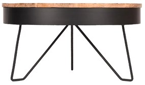 LABEL51 konferenční stolek SARAN černý ø80 cm Color: Black YS-22.080