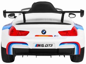 HračkyZaDobréKačky Elektrické autíčko BMW M6 GT3 bílé