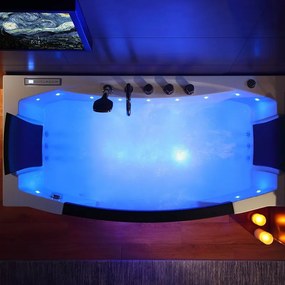 Terra Hydromasážní vířivá vana Uran 931 170x76 s ohřevem vody