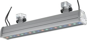 FAN LED-WALLWASHER-18 Venkovní reflektor LED WALLWASHER hliník 18x2 W RGB stmívatelné IP65 8,55x56,5x15,4 cm - FANEUROPE