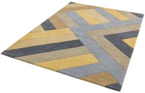 Žlutý  koberec Jigsaw Ochre Grey Rozměry: 120x170 cm