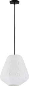 Bílé lněné závěsné svítidlo ø 36 cm Linnet – Nova Luce
