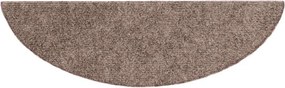 Schodové rohože samolepicí 30 ks 56x17x3 cm světle hnědé půlkulaté 3365679
