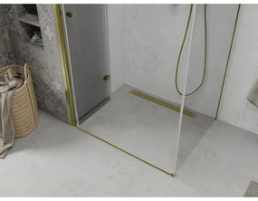 Mexen Lima sprchový kout 100x90cm, čiré sklo/zlatý profil, 856-100-090-50-00