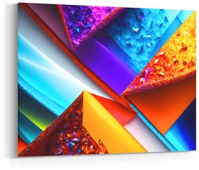 Obraz abstraktní krystalické umění