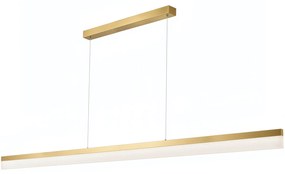 Toolight Toolight, LED stropní svítidlo 200cm, 48W, 4000K, APP1697-CP, zlatá matná, OSW-07893