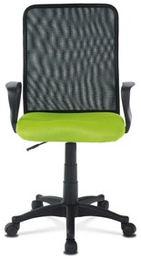 Kancelářská židle, látka MESH zelená / černá, plyn.píst - KA-B047 GRN