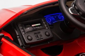 LEAN CARS Elektrické autíčko BMW M5 s rodičovskou platformou červené lakované