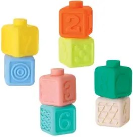 Infantino Kostky Squeeze  Stack 8 ks / od 6 měsíců