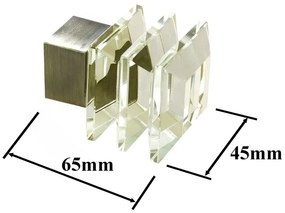 GARNÝŽE-HEBR Garnýž Crystal starozlatá dvojitá 400 cm