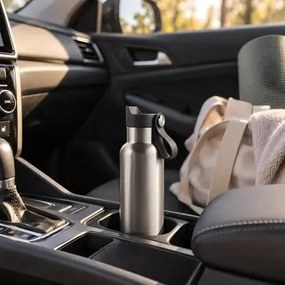 Vinga Balti stříbrná / Termoláhev / 500 ml / nerezová ocel / push víčk