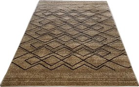 HU Moderní koberec Rio 166-Beige-Beige v béžovo-hnědé barvě Rozměr: 60x100 cm