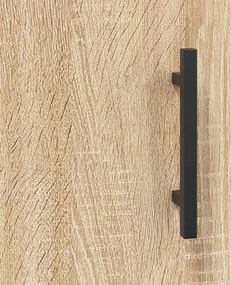 vidaXL Skříň highboard 34,5 x 34 x 180 cm kompozitní dřevo [3199004] Barva: hnědý dub